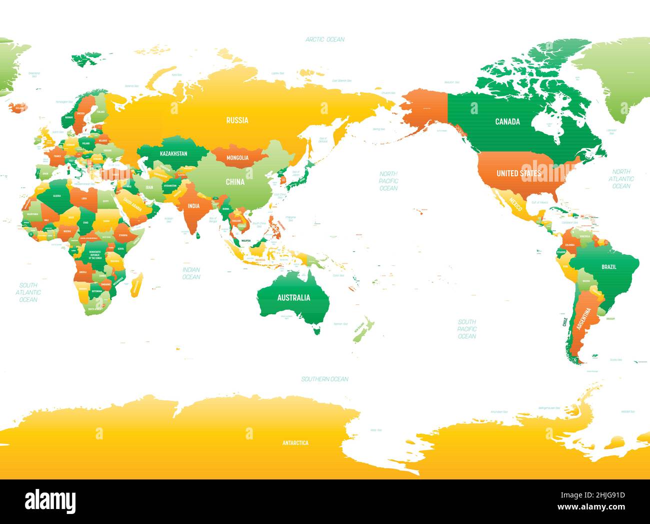 World map worldmap yellow Stock Vector Images - Alamy