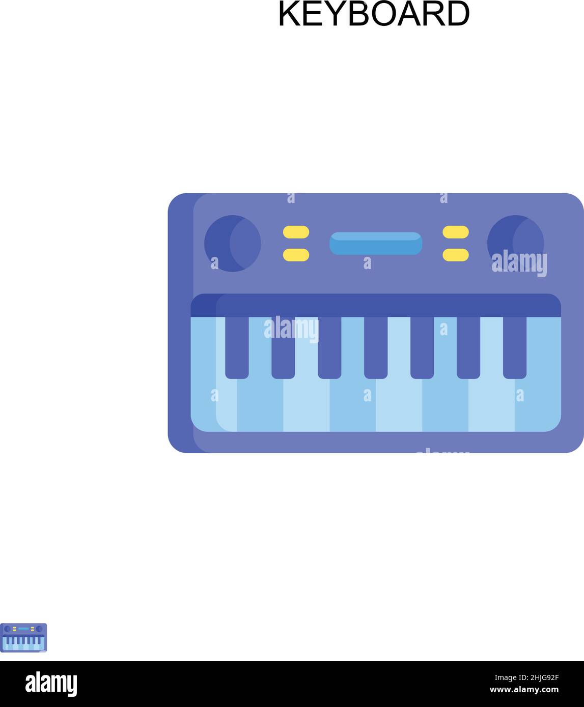 Keyboard Simple vector icon. Illustration symbol design template for ...