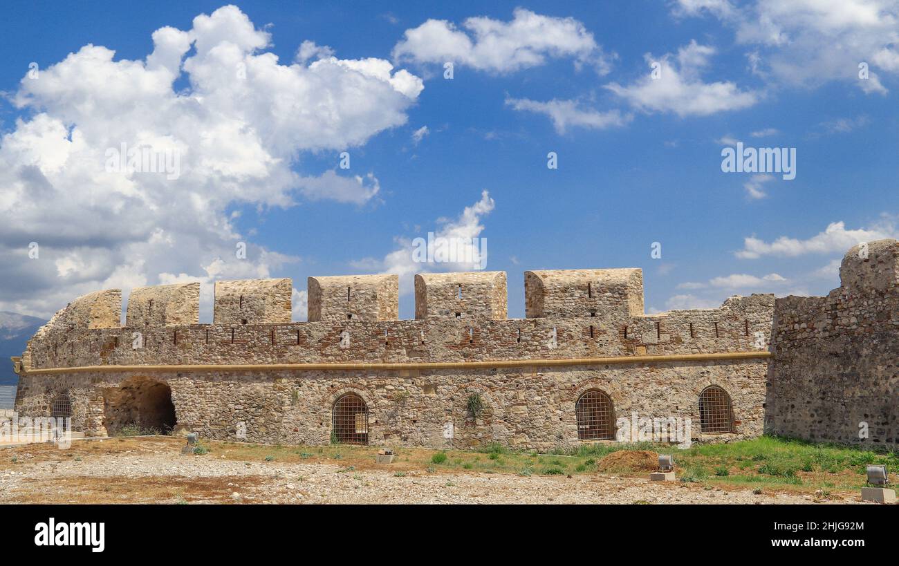 Castle of Rio at Achaia,Greece Stock Photo - Alamy