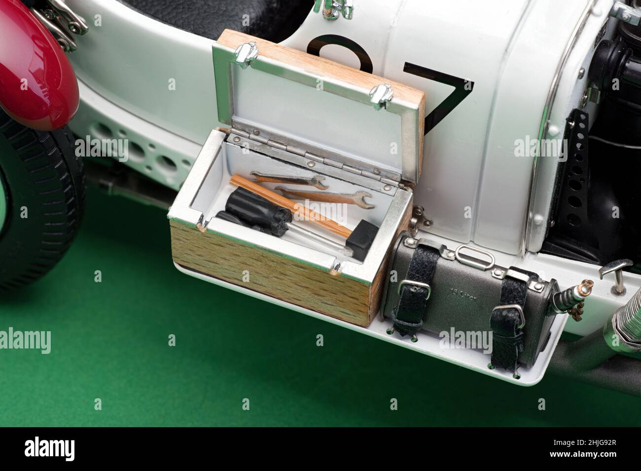 Die-cast model car by CMC,in scale 1/18 of Mercedes Benz SSKL Mille ...