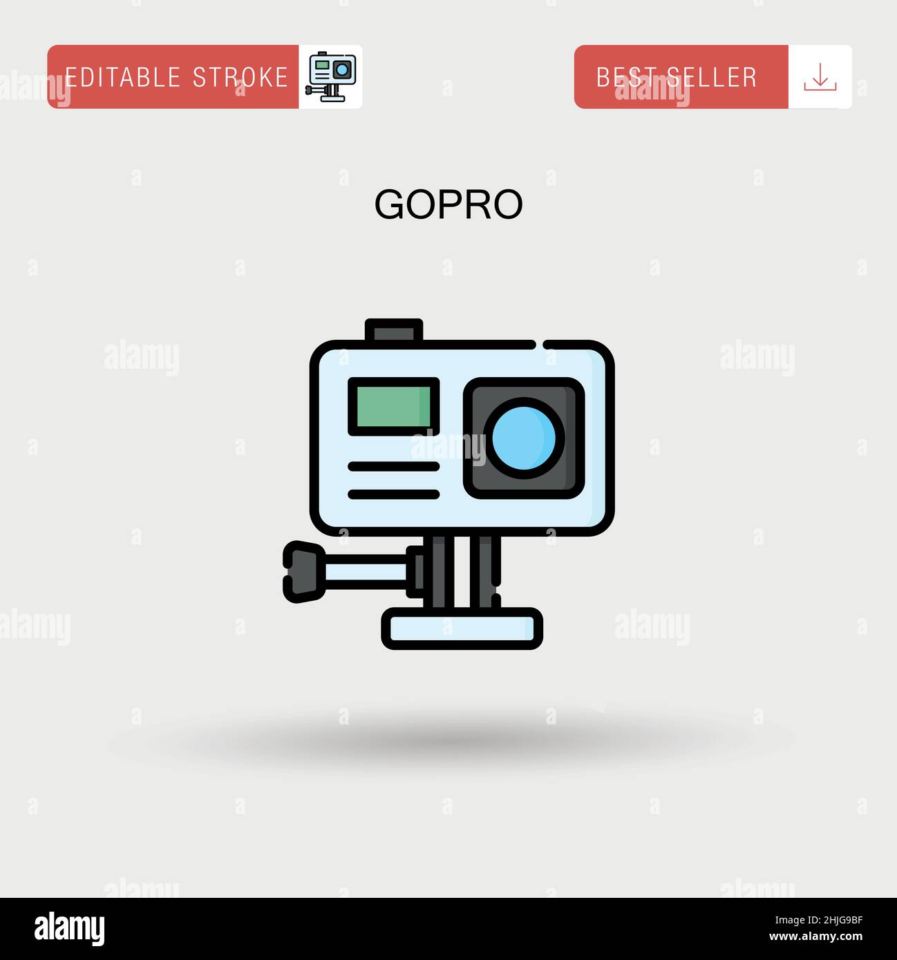Gopro Simple vector icon Stock Vector Image & Art - Alamy