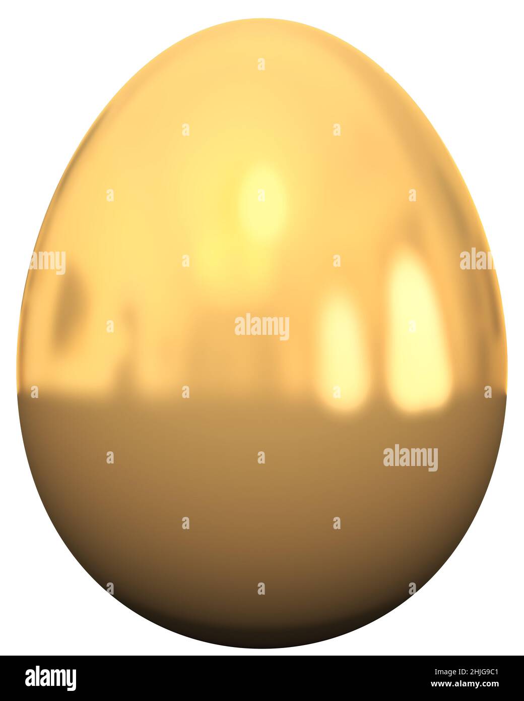 Egg isolated - 3d rendering Stock Photo - Alamy