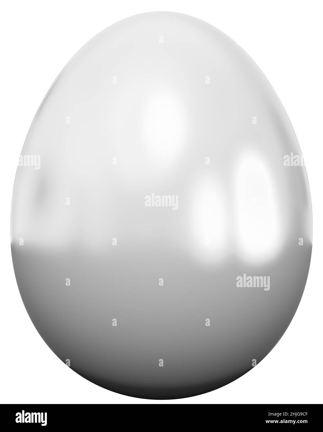 Egg isolated - 3d rendering Stock Photo - Alamy