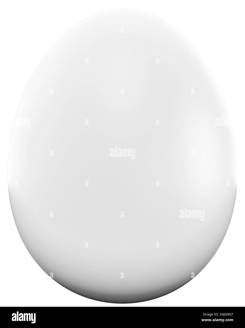 Egg isolated - 3d rendering Stock Photo - Alamy