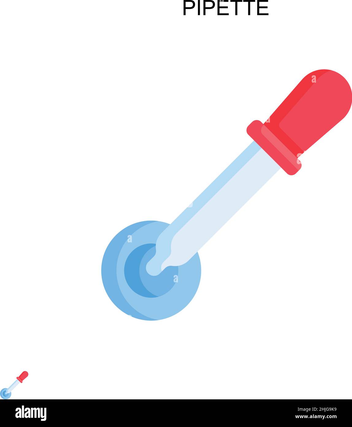 Pipette Simple vector icon. Illustration symbol design template for web ...