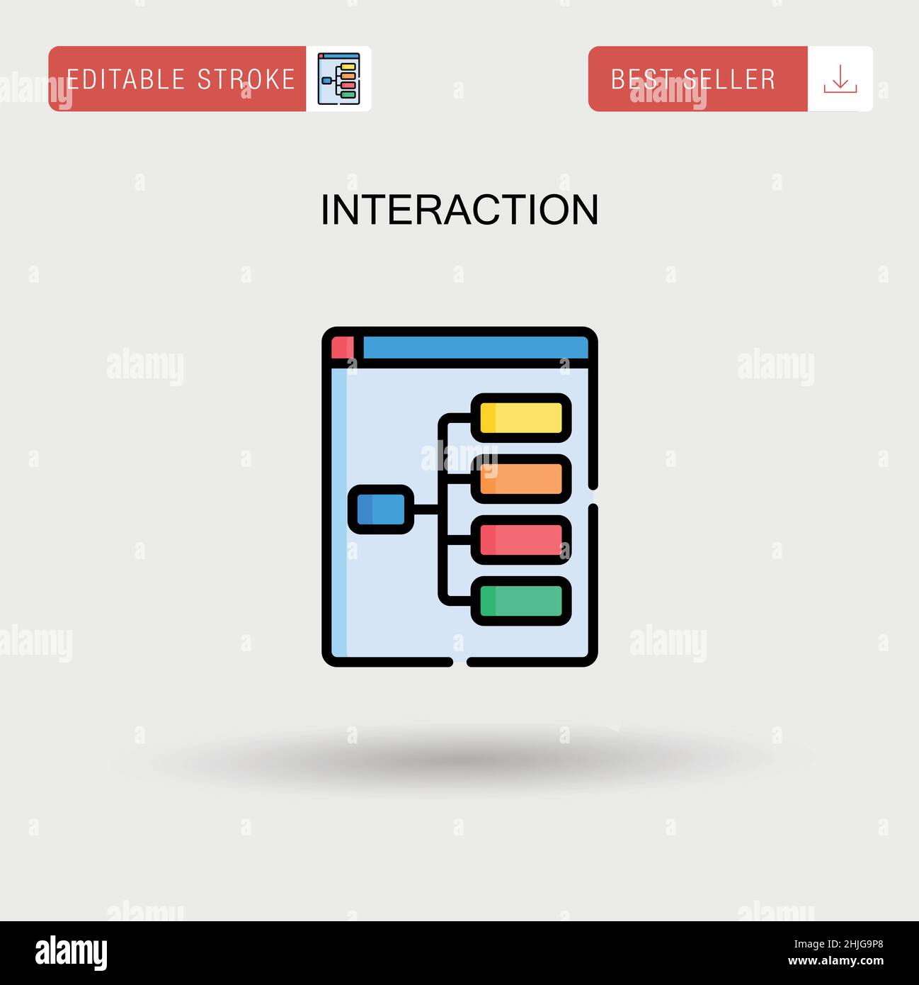 Interaction Simple vector icon Stock Vector Image & Art - Alamy