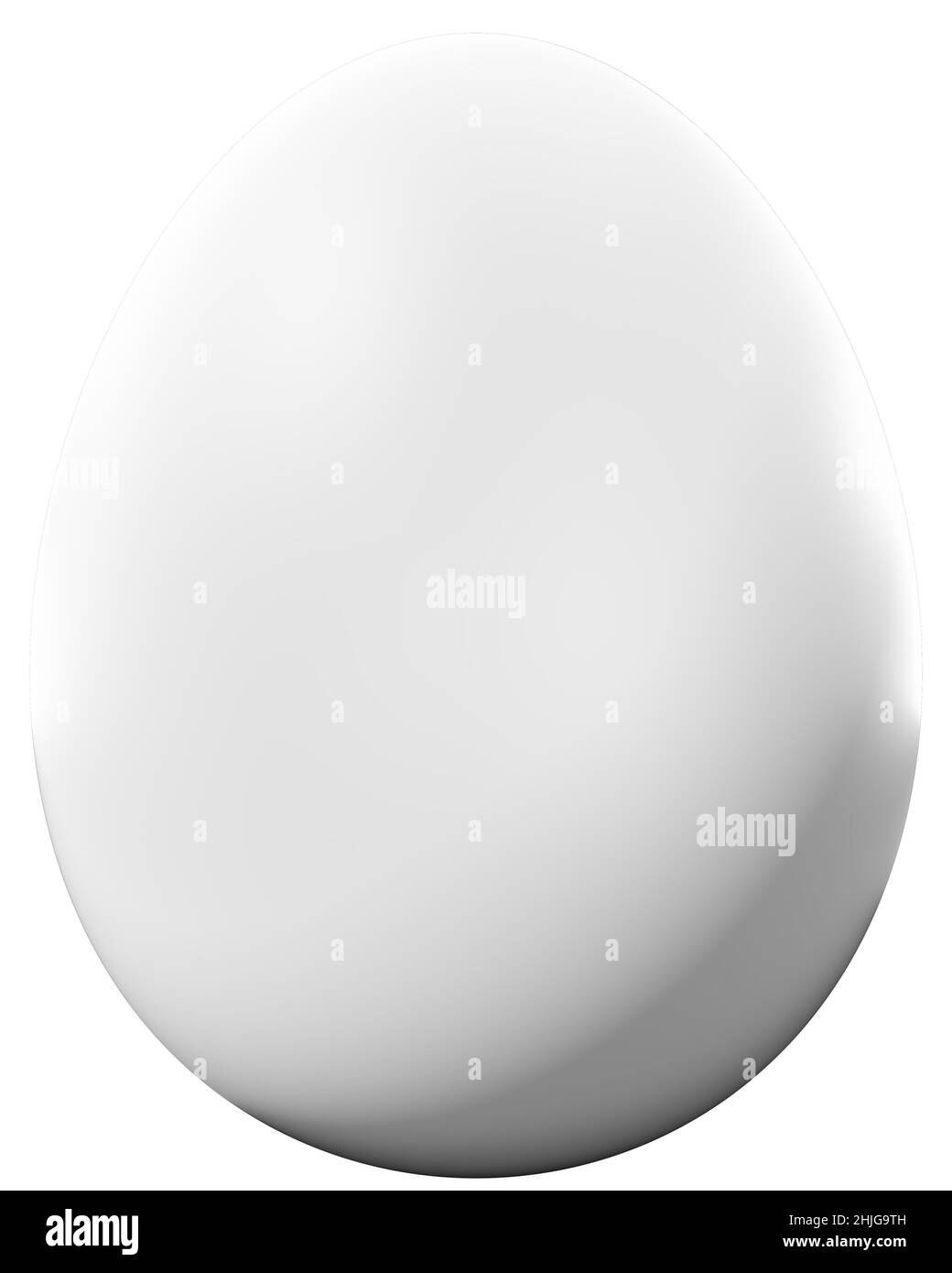 Egg isolated - 3d rendering Stock Photo - Alamy