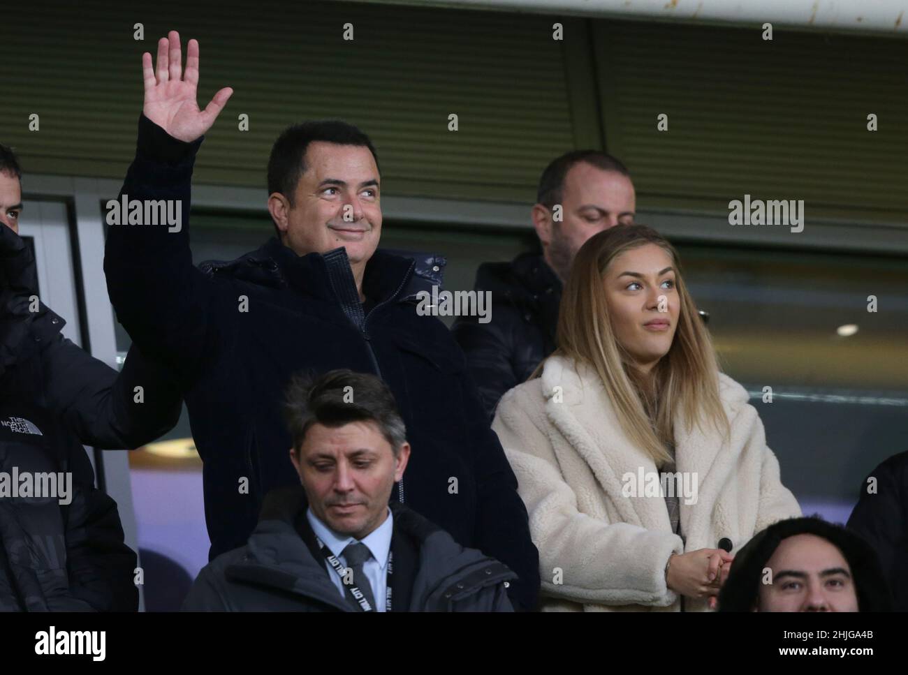 New Hull City owner Acun Ilicali and partner Ayca Cagla Altunkaya in ...