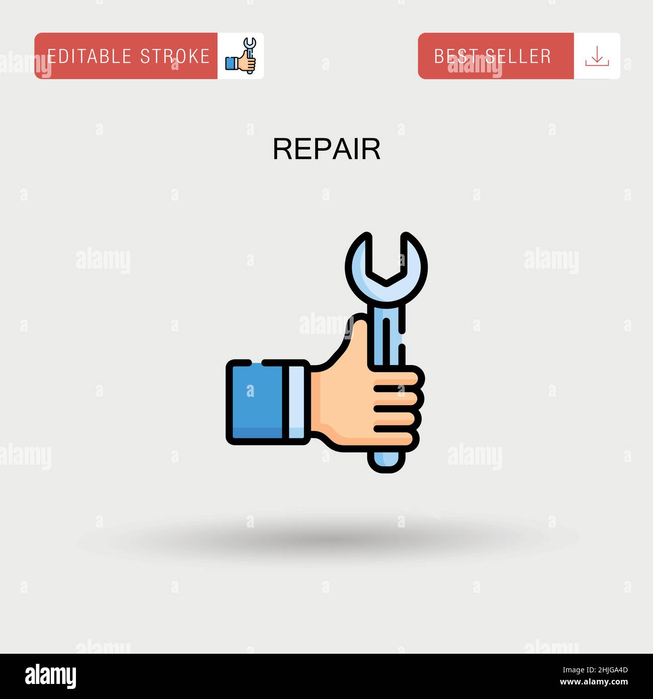 Repair Simple vector icon Stock Vector Image & Art - Alamy