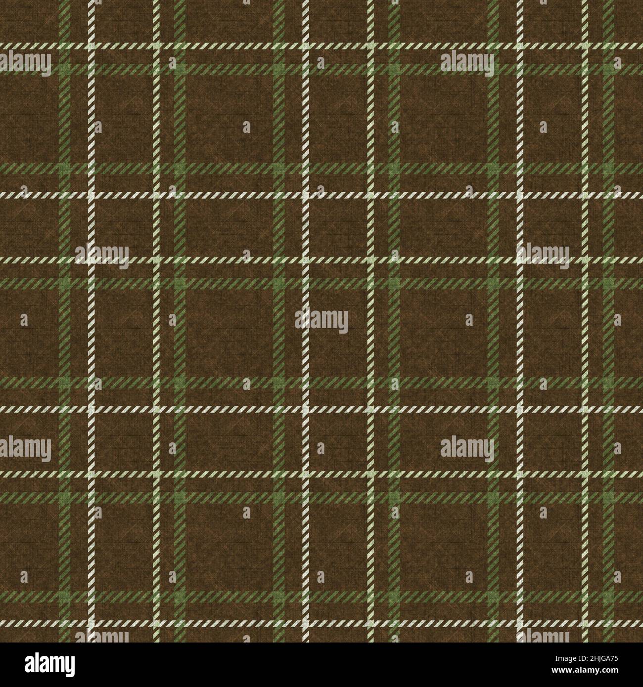 Muted green winter woven plaid texture. Seamless woolen scottish style ...