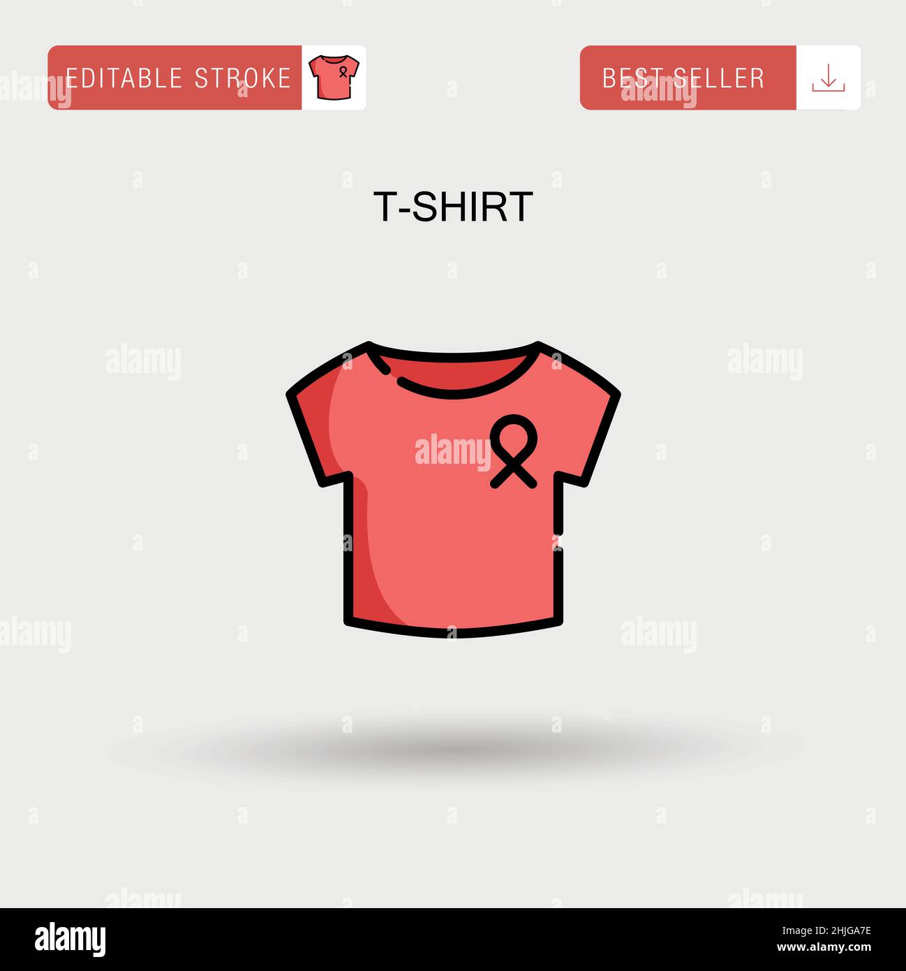 T-shirt Simple vector icon Stock Vector Image & Art - Alamy