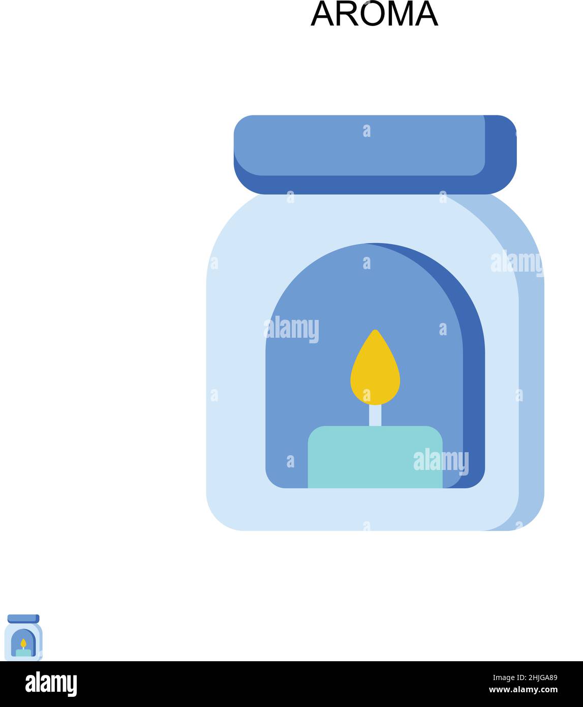 Aroma Simple vector icon. Illustration symbol design template for web ...