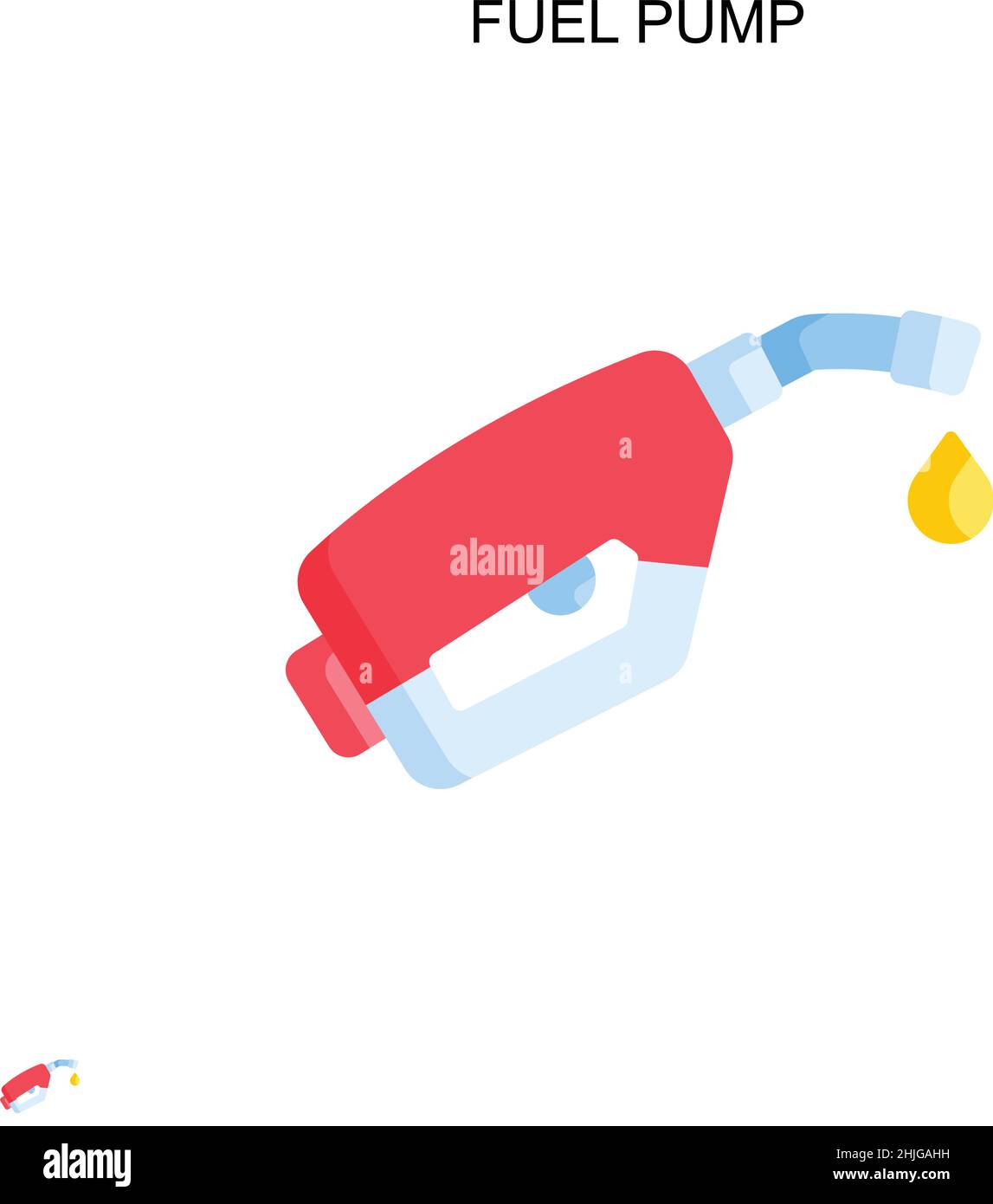 Red petrol pump Stock Vector Images - Alamy