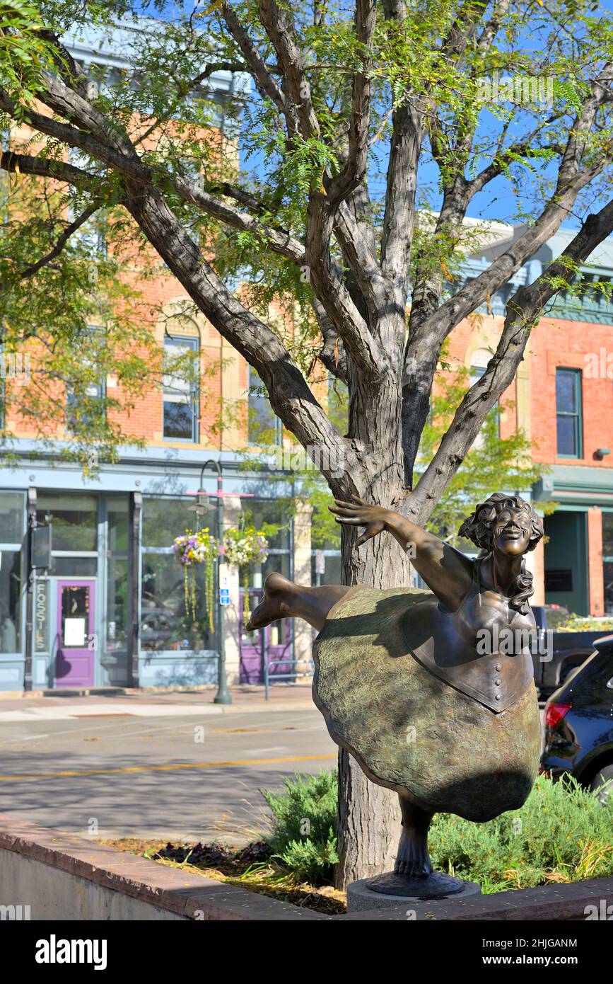 The historic downtown, Fort Collins CO Stock Photo - Alamy