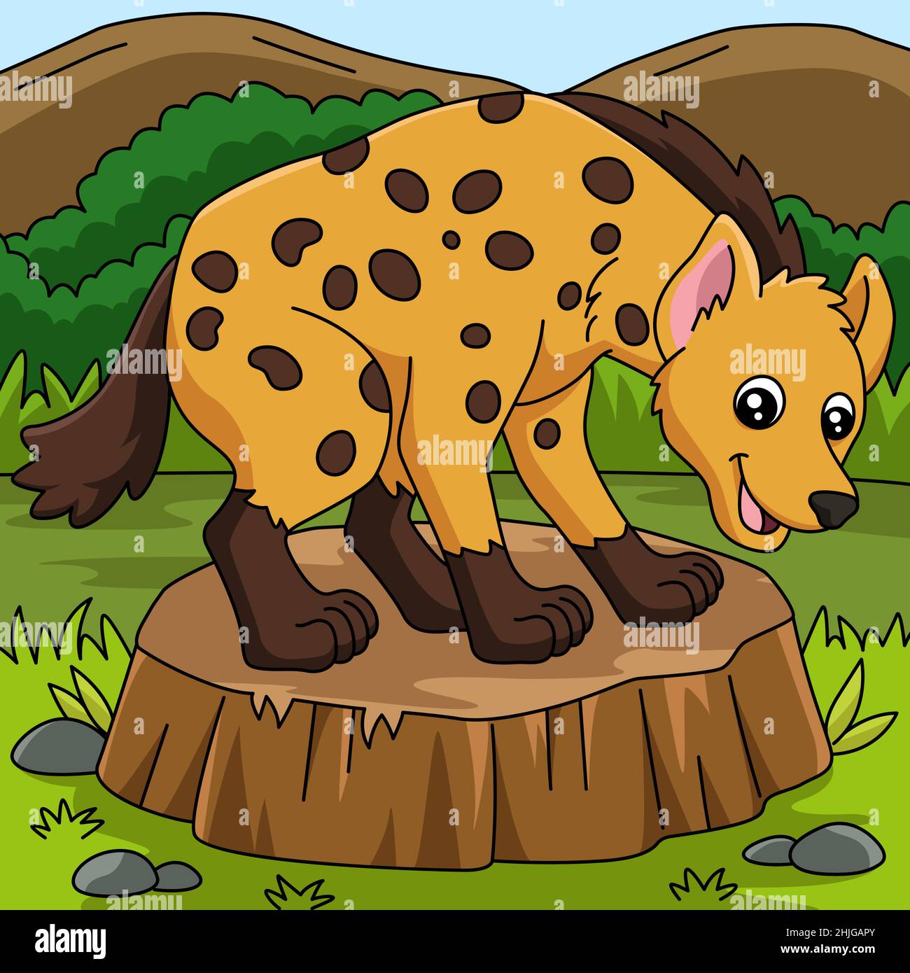 Cartoon Hyena