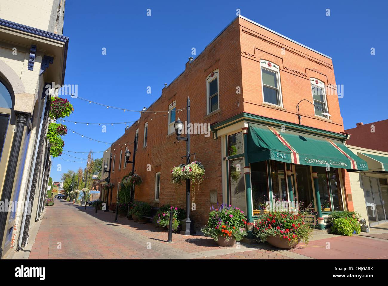 The historic downtown, Fort Collins CO Stock Photo - Alamy
