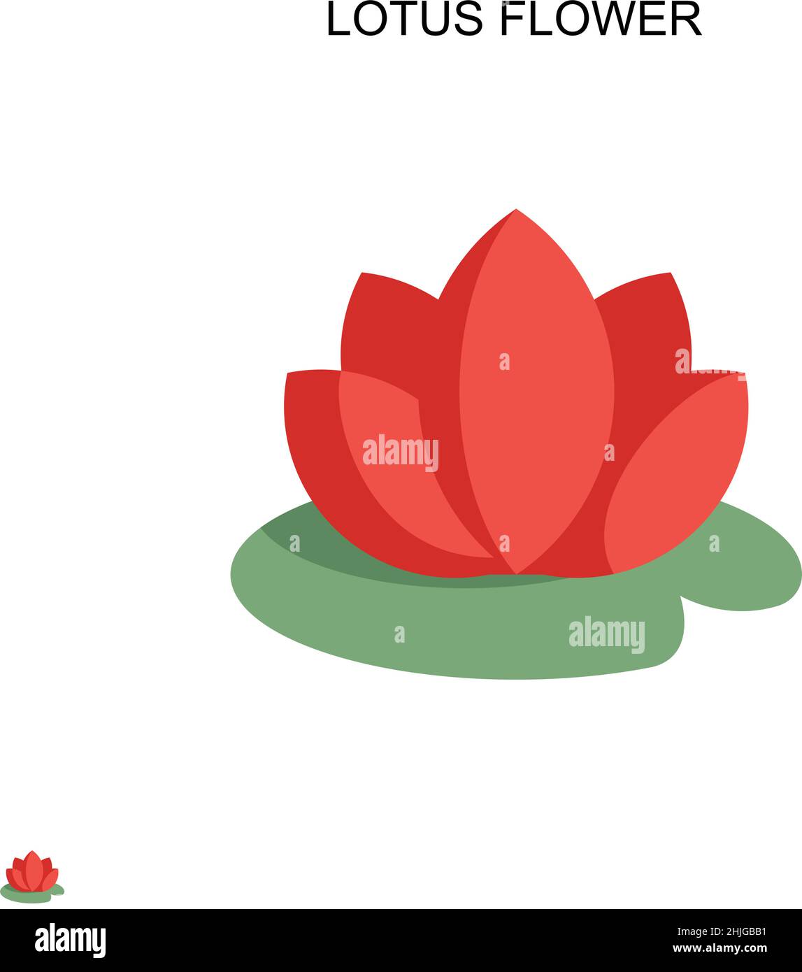 Beautiful blooming lotus flower Stock Vector Images - Alamy