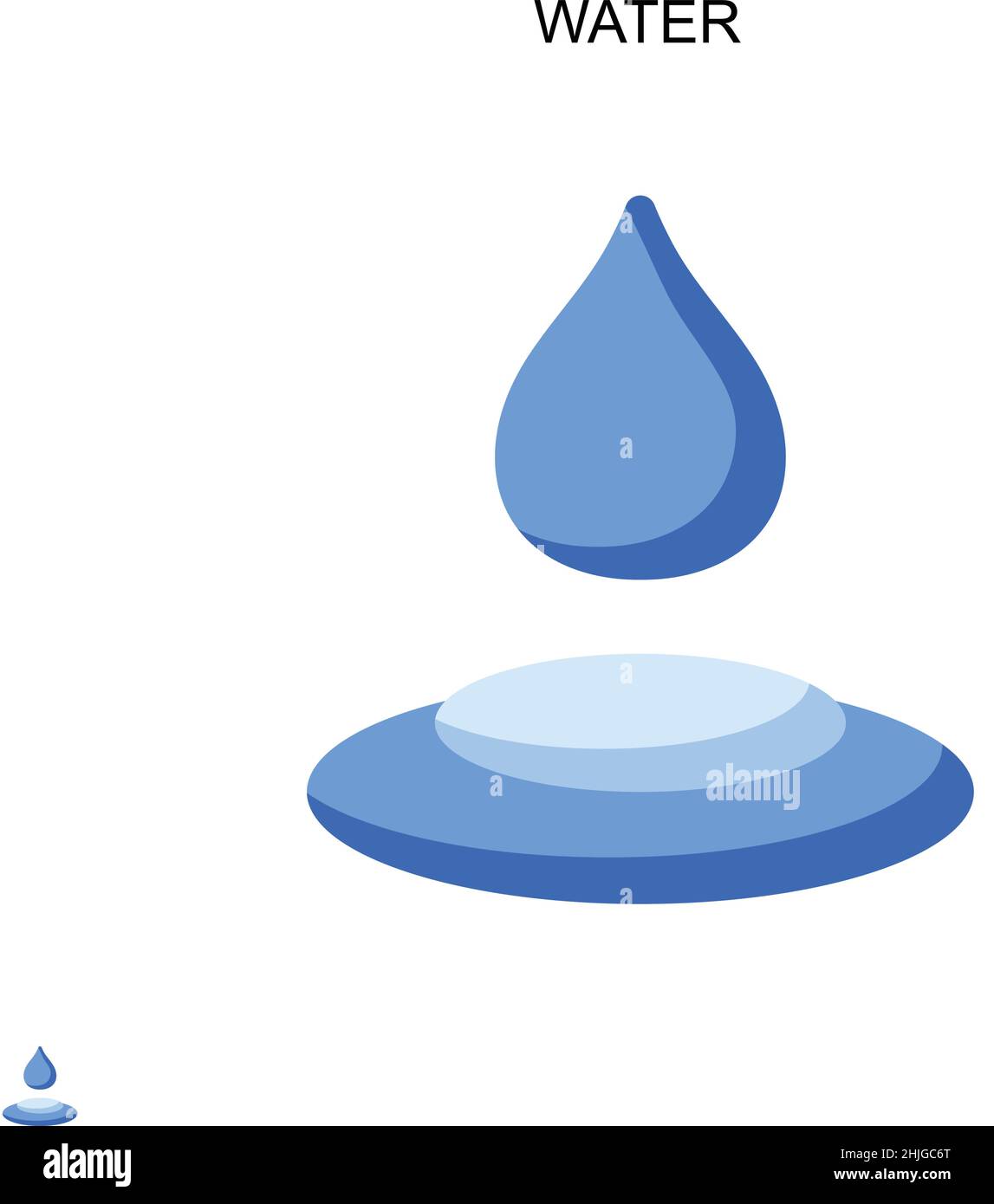 Water Simple vector icon. Illustration symbol design template for web ...