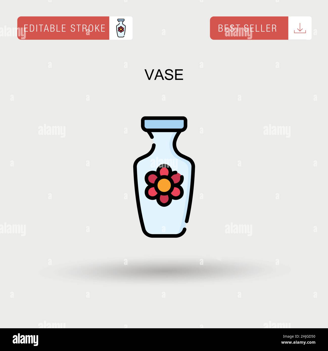 Vase Simple vector icon Stock Vector Image & Art - Alamy