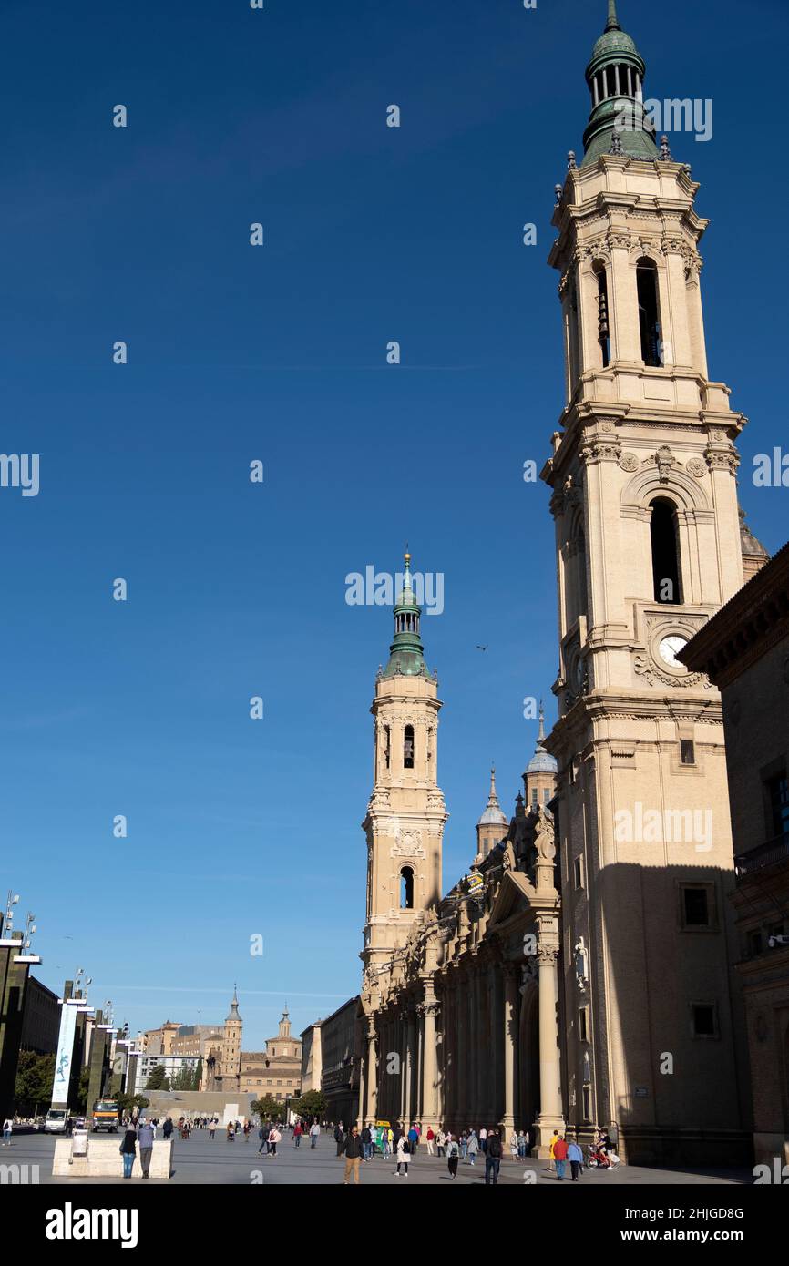 Cathedral-Basilica of Our Lady of the Pillar in Zaragoza,one of Europe ...
