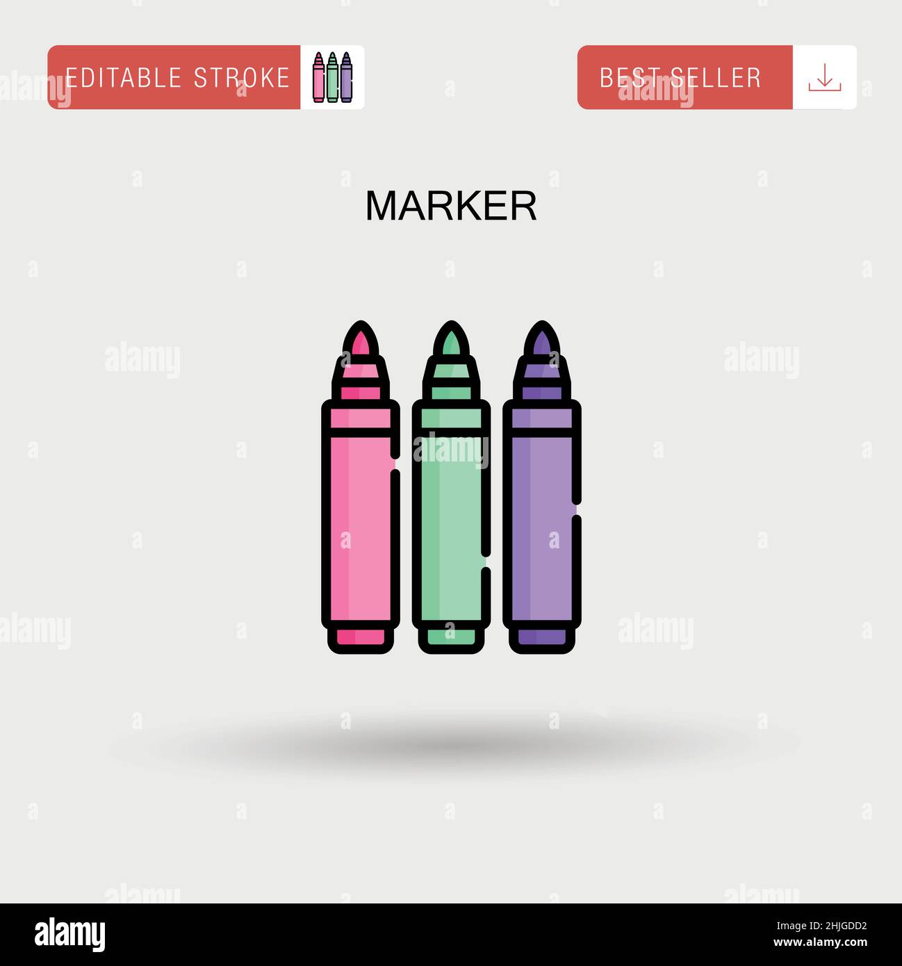 Brush marker hi-res stock photography and images - Alamy