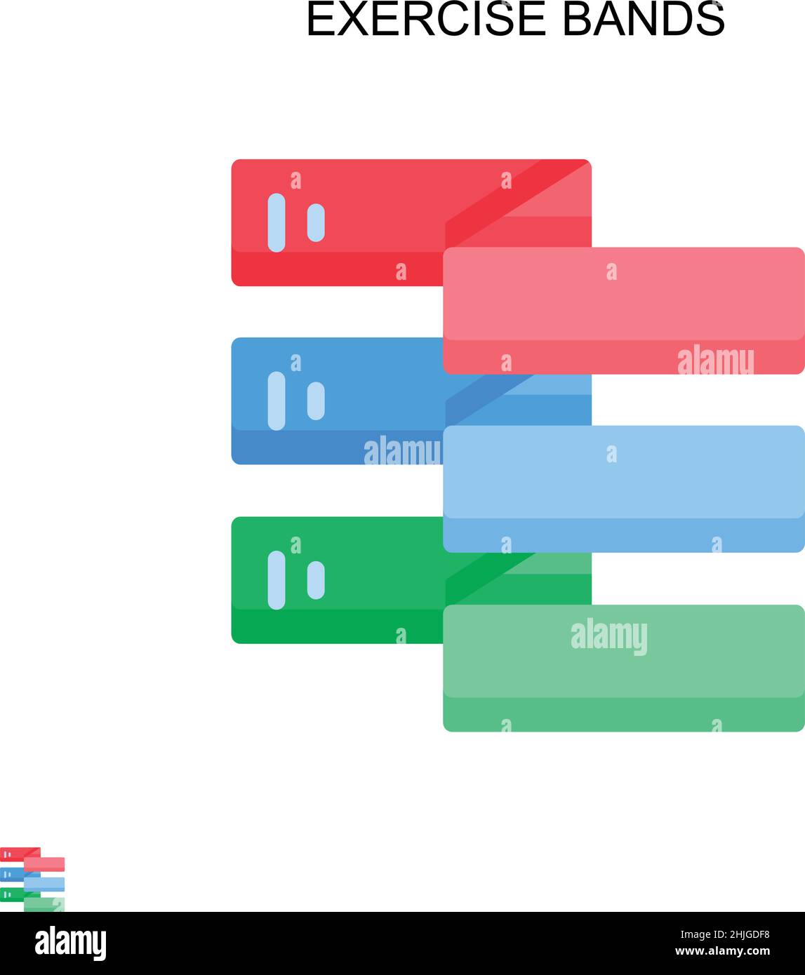 Exercise band workout Stock Vector Images - Alamy