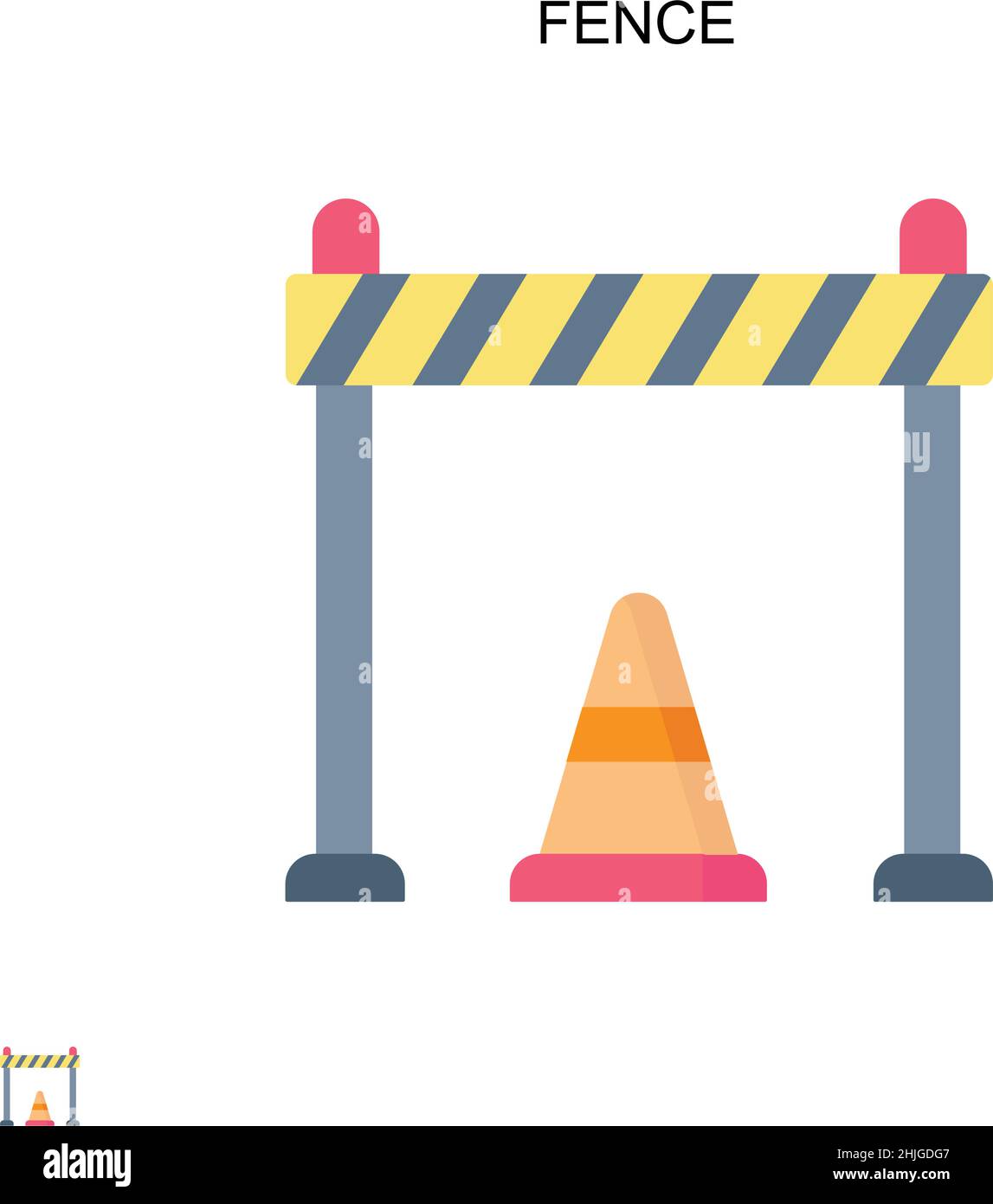 Fence Simple vector icon. Illustration symbol design template for web ...