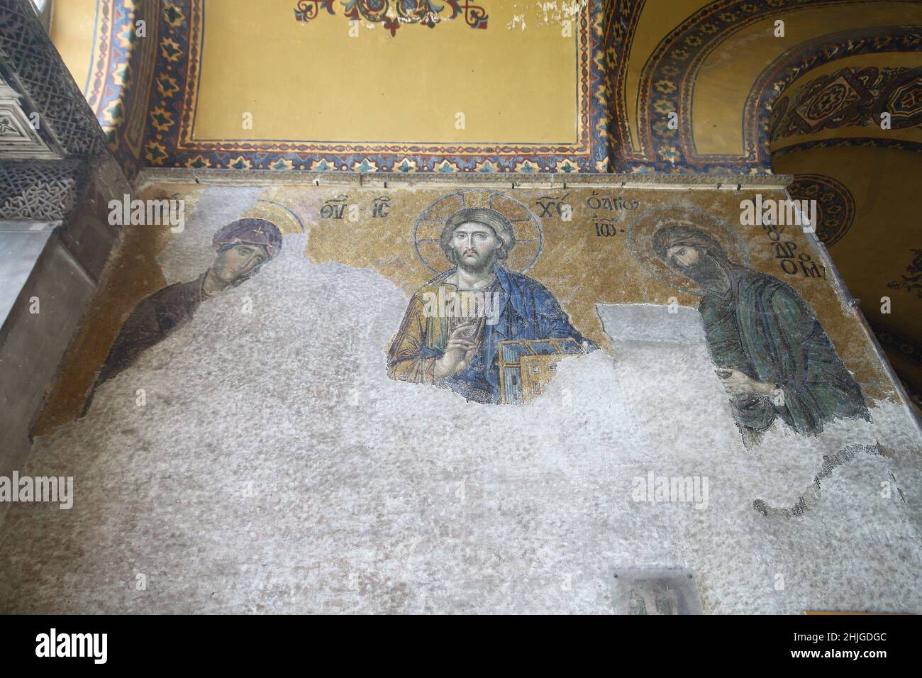Istanbul, Turkey - 25 september 2013 : Famous christian fresco wall ...