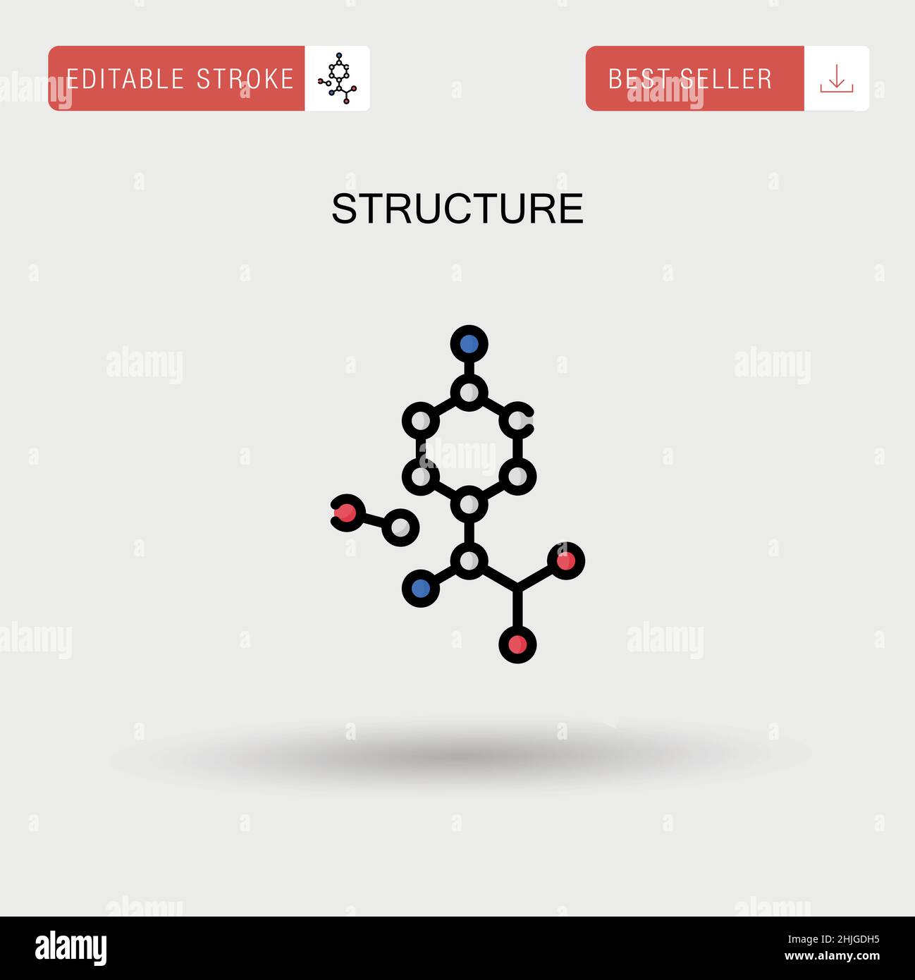Structure Simple vector icon Stock Vector Image & Art - Alamy