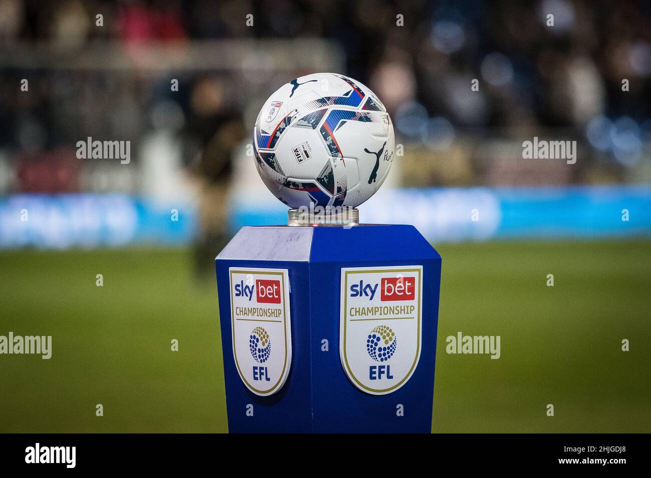 The match day ball ahead of the game Stock Photo - Alamy