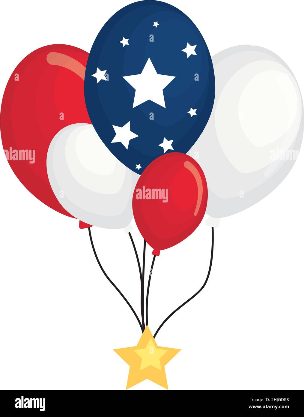 president day balloons over white Stock Vector Image & Art - Alamy