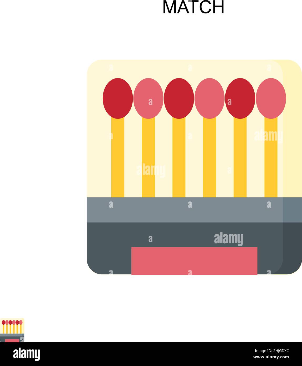 Match Simple vector icon. Illustration symbol design template for web ...