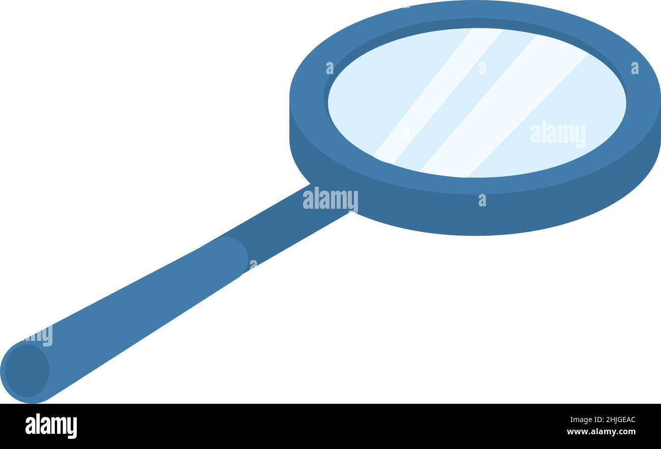 blue magnifying glass over white Stock Vector Image & Art - Alamy