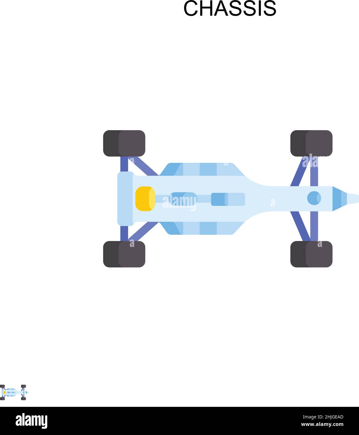Chassis Simple vector icon. Illustration symbol design template for web ...