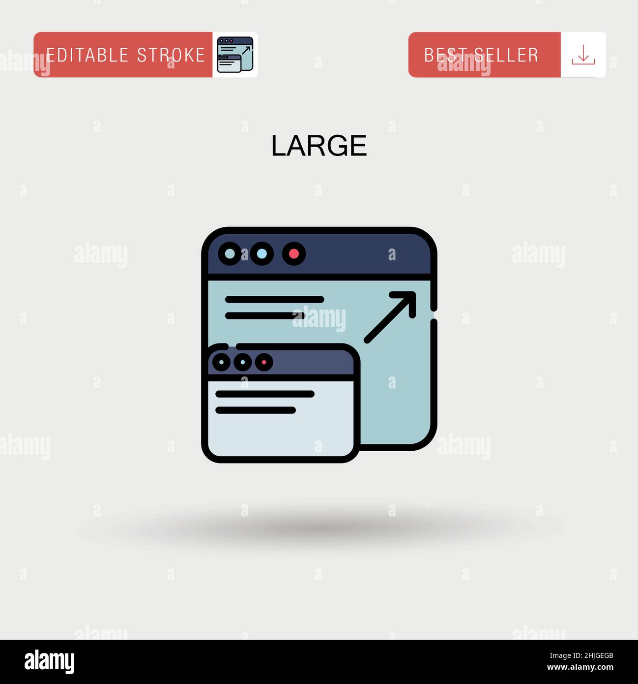 Large Simple vector icon Stock Vector Image & Art - Alamy