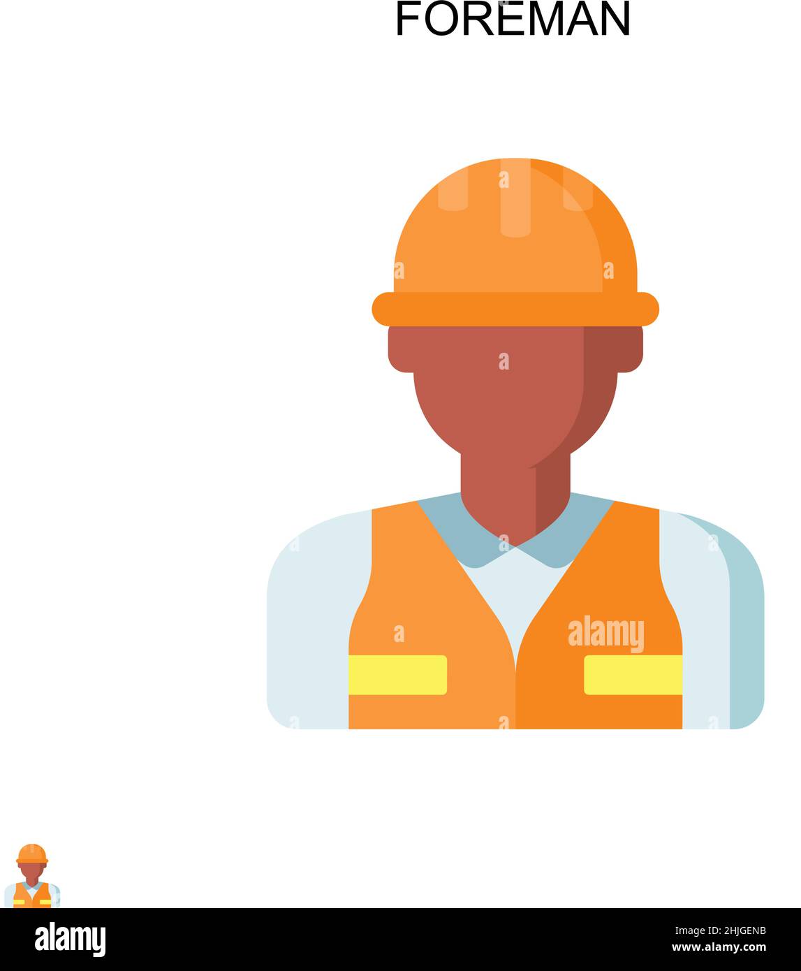 Engineer outdoors hard hat Stock Vector Images - Alamy