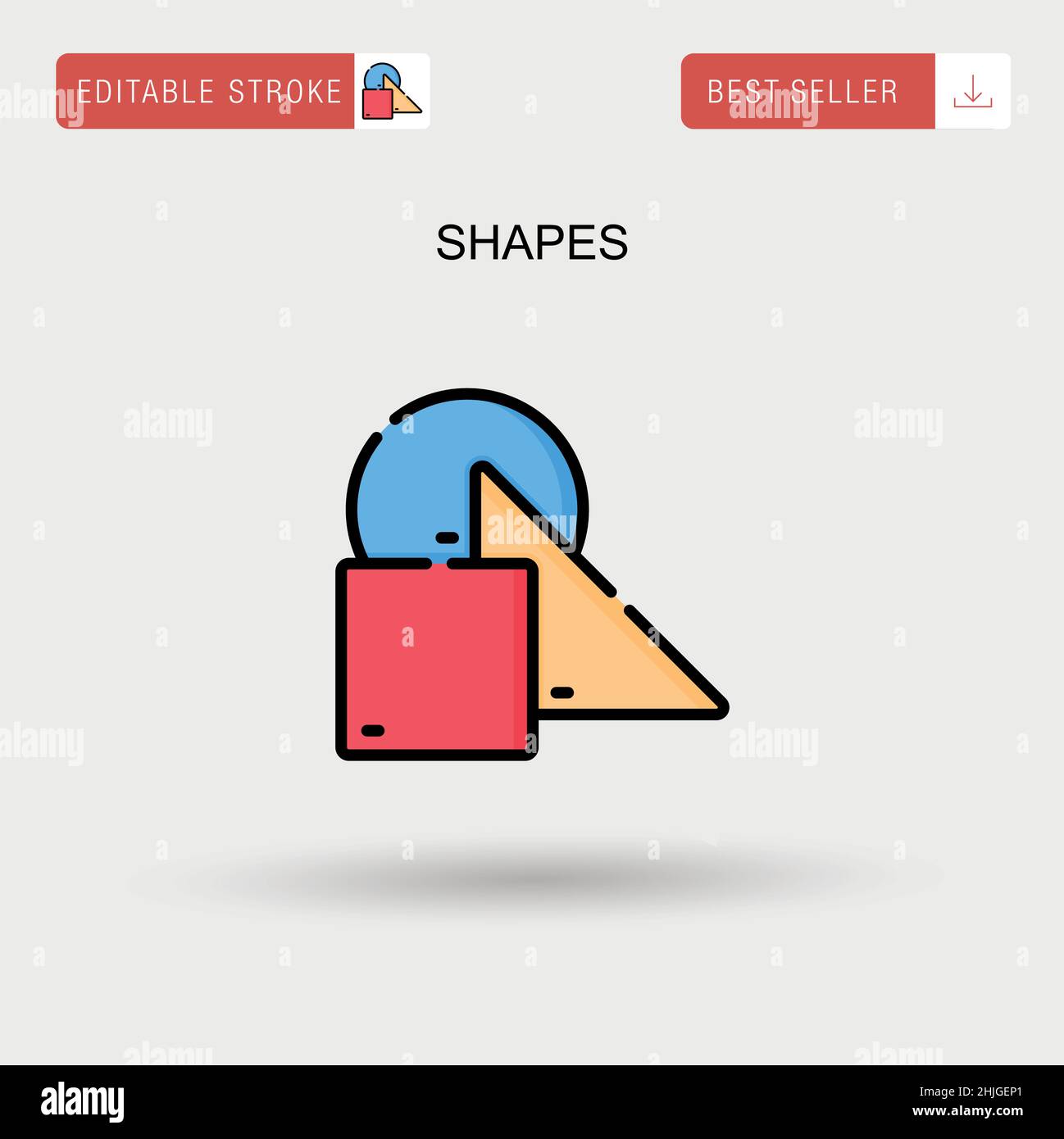 Abstract shapes background icon Stock Vector Images - Alamy