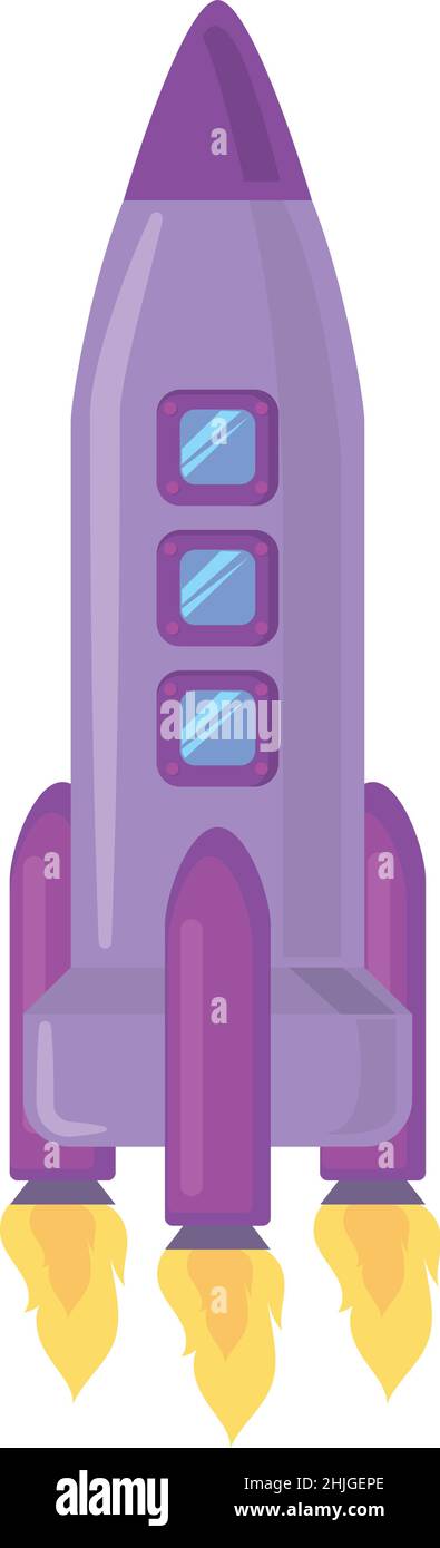 purple rocket illustration over white Stock Vector Image & Art - Alamy