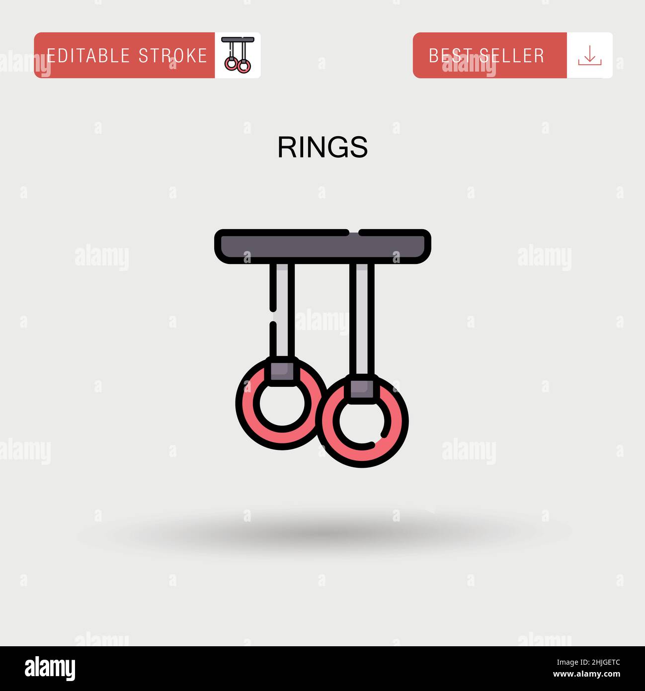 Rings Simple vector icon Stock Vector Image & Art - Alamy