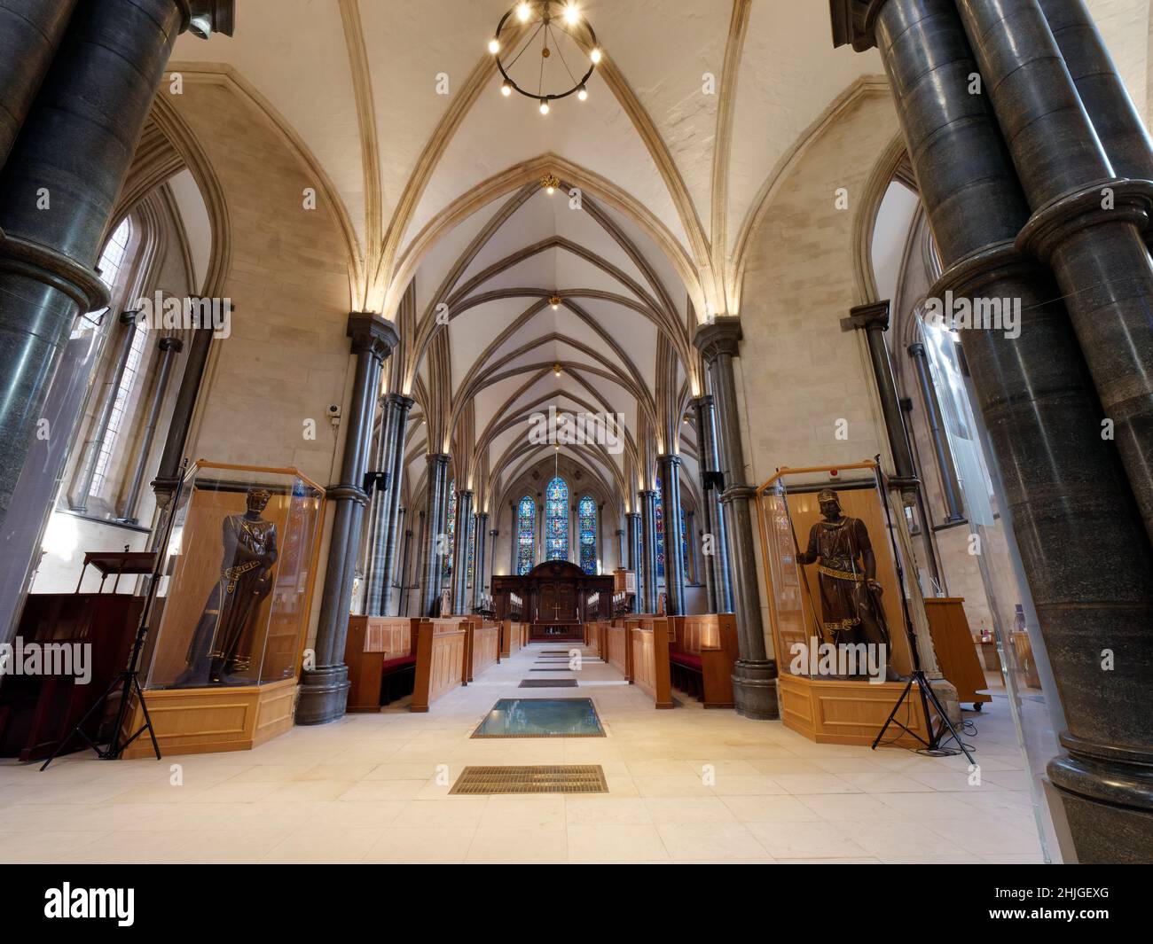 London, Greater London, England, January 5th 2022: Interior of Temple ...