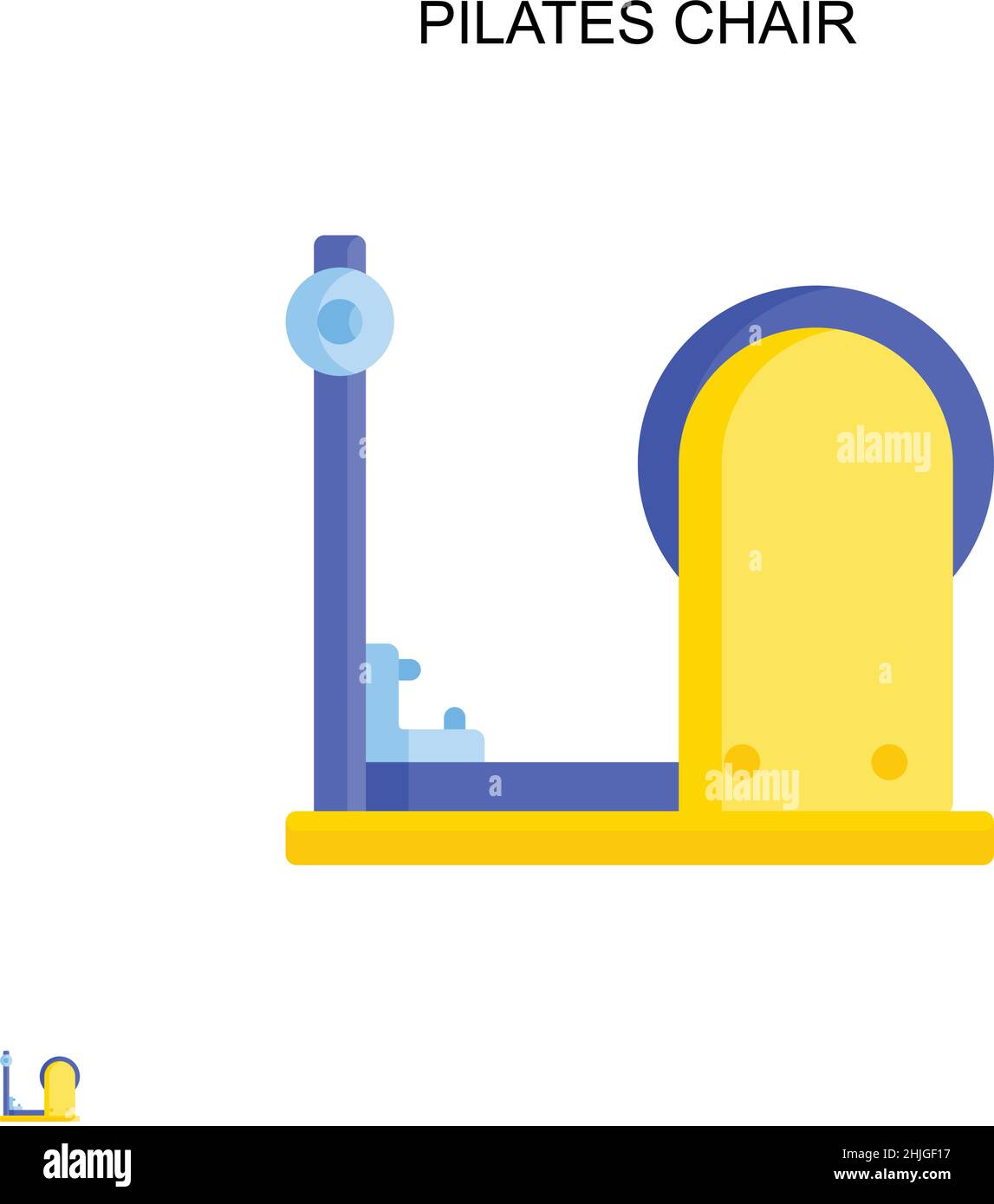 Pilates reformer machine Stock Vector Images - Alamy