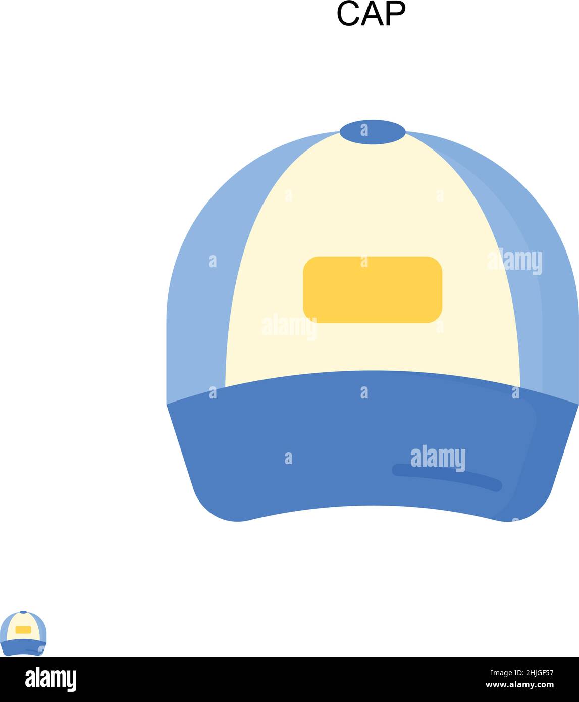 Cap Simple vector icon. Illustration symbol design template for web ...