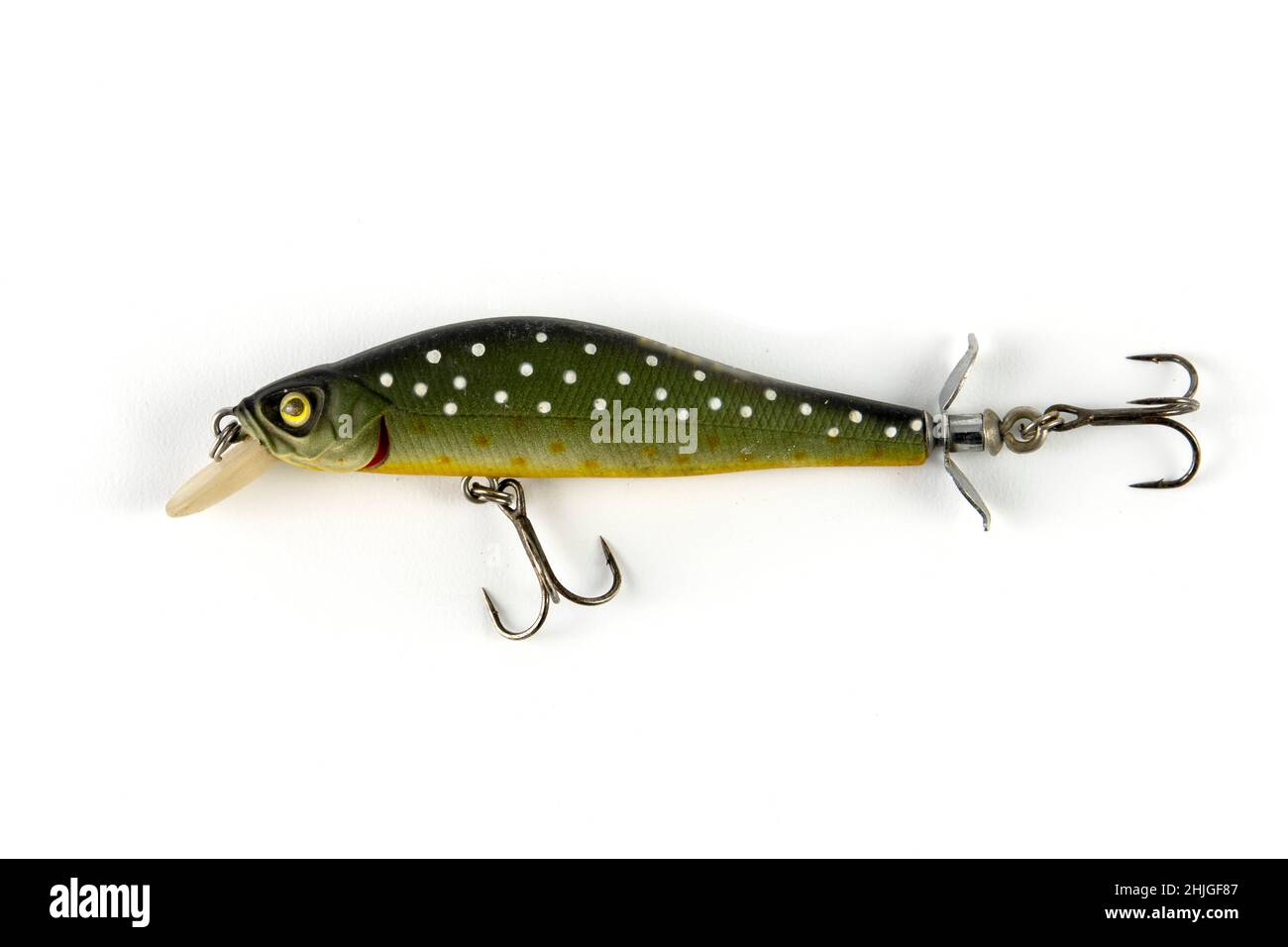 Fishing lure wobbler isolated on white Stock Photo - Alamy