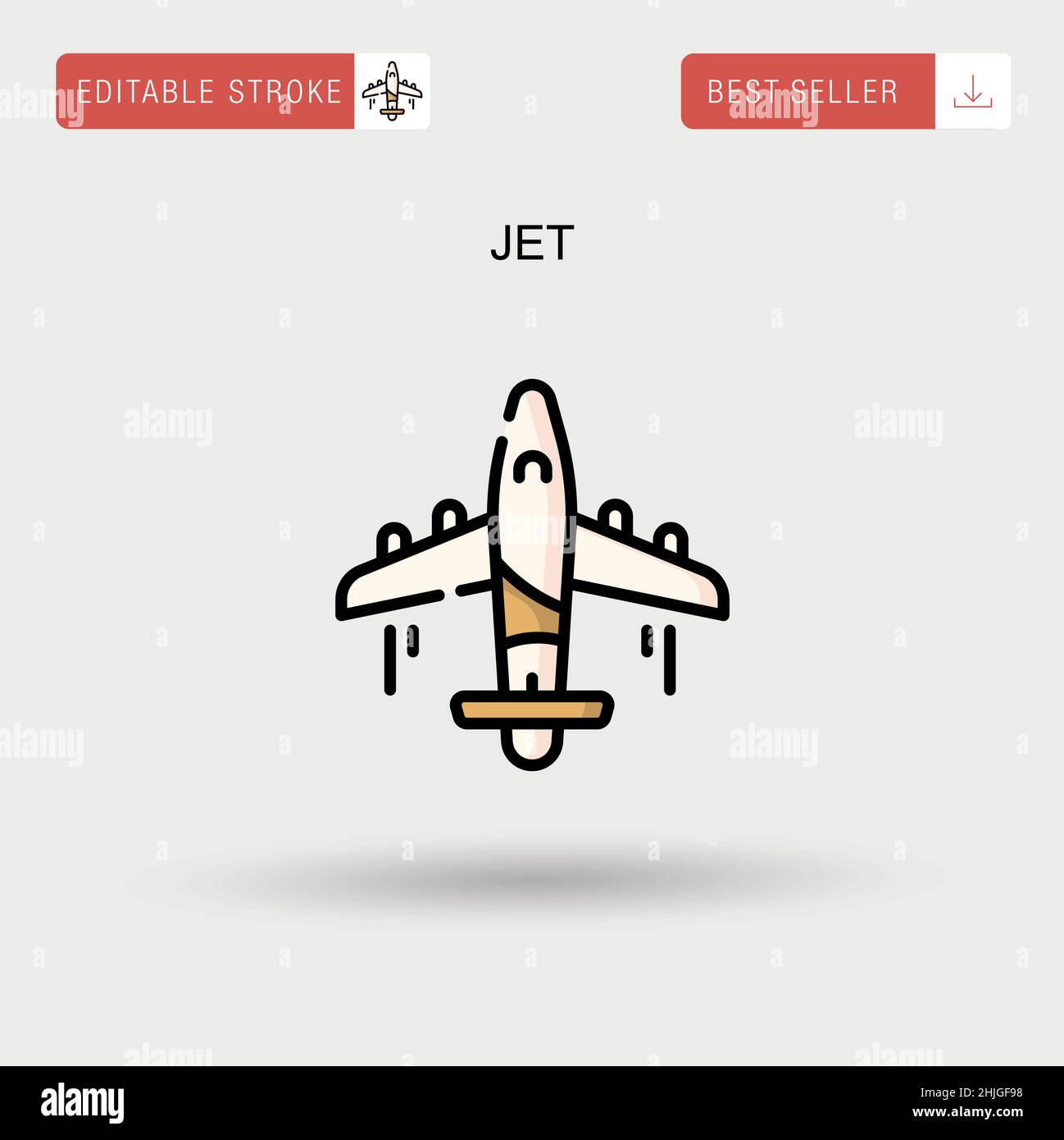 Jet Simple vector icon Stock Vector Image & Art - Alamy
