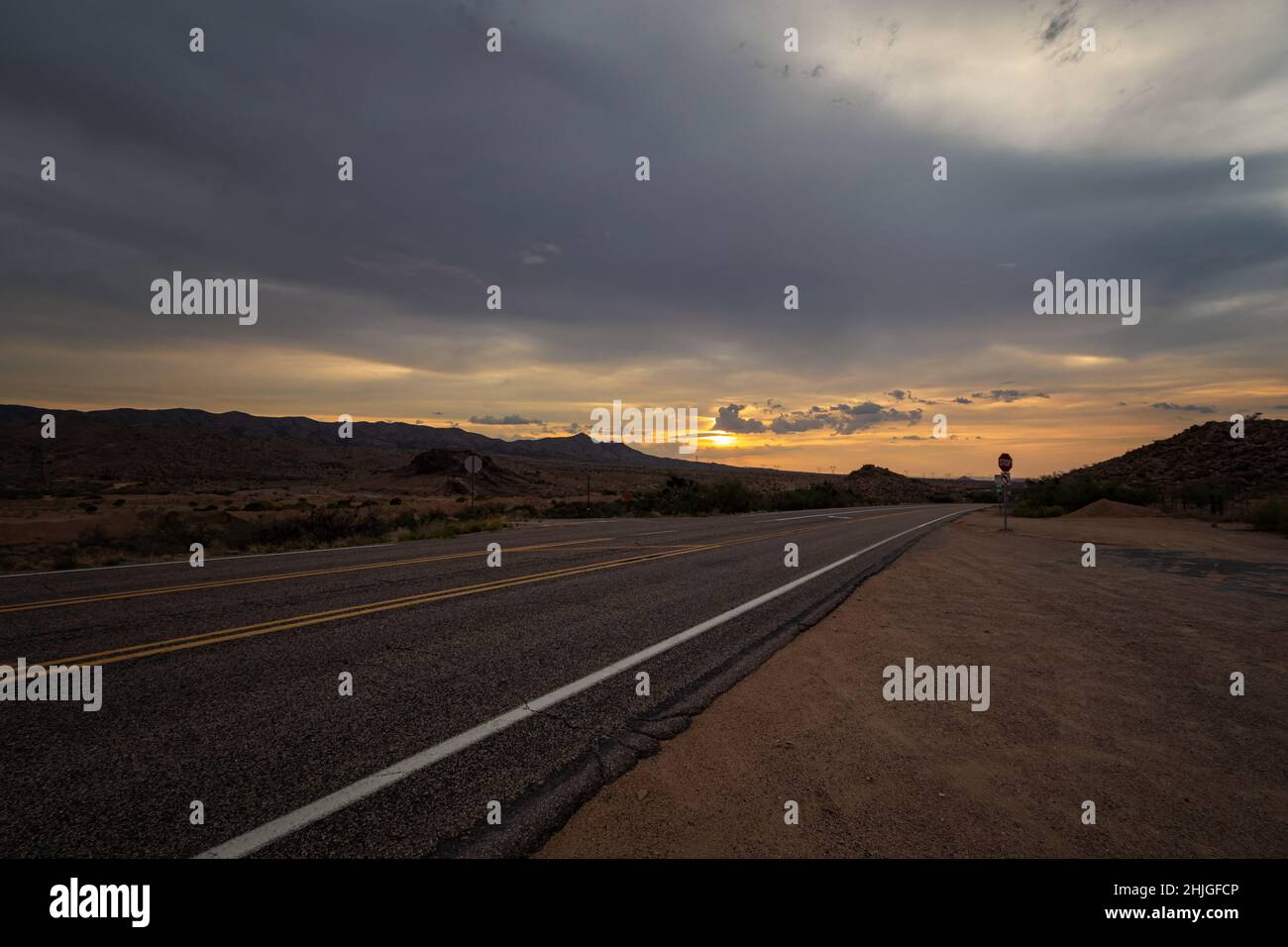 The Route 66 in Arizona Stock Photo - Alamy