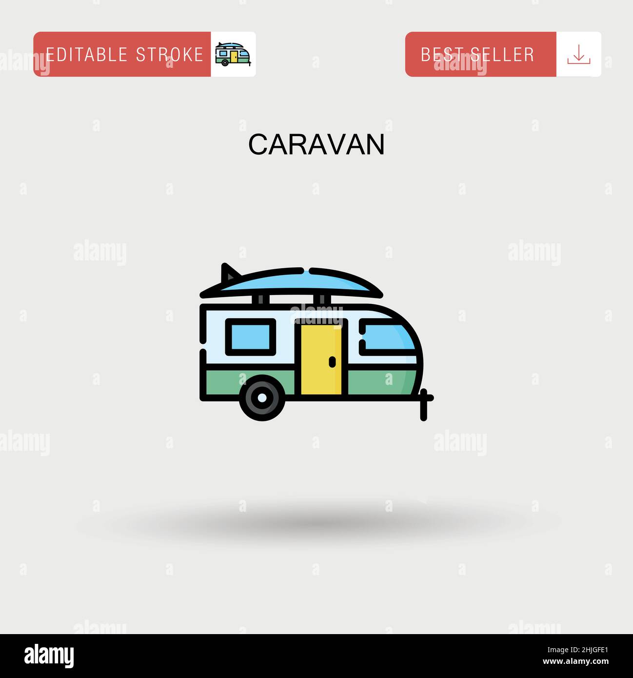 Campervan icon Stock Vector Images - Alamy