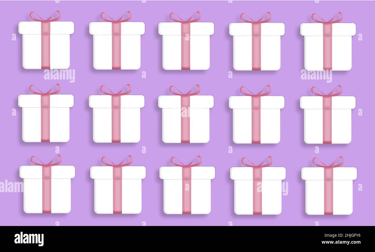 Present box icon illustration hi-res stock photography and images - Alamy