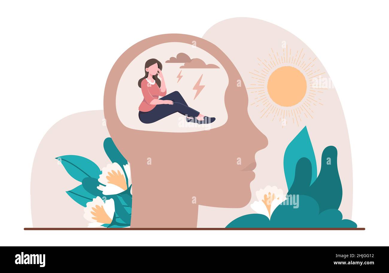 Concept of mental prison Stock Vector Image & Art - Alamy