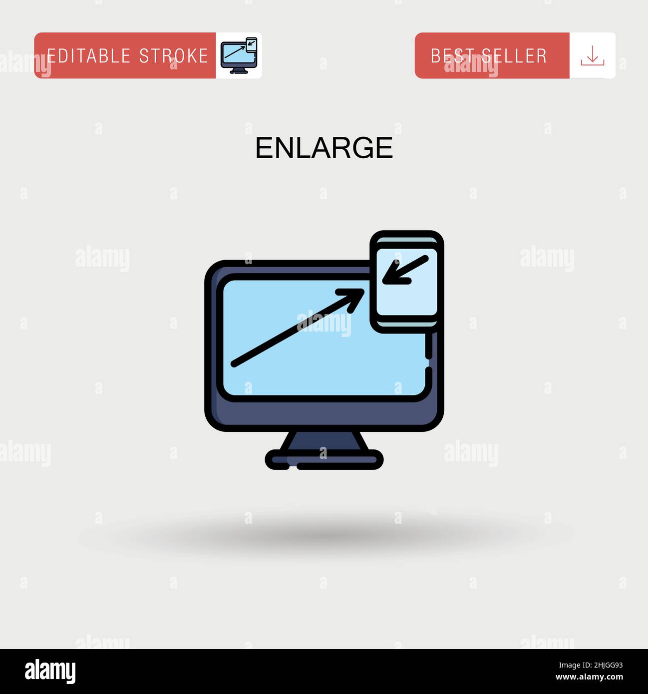 Enlarged view Stock Vector Images - Alamy