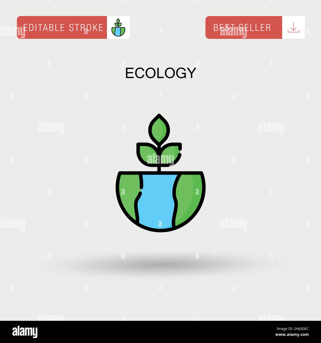 Ecology Simple vector icon Stock Vector Image & Art - Alamy
